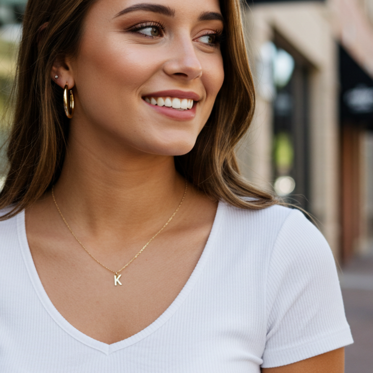 Initial Jewelry Fresno | Custom Letter Necklaces & Bracelets | Pretty ...